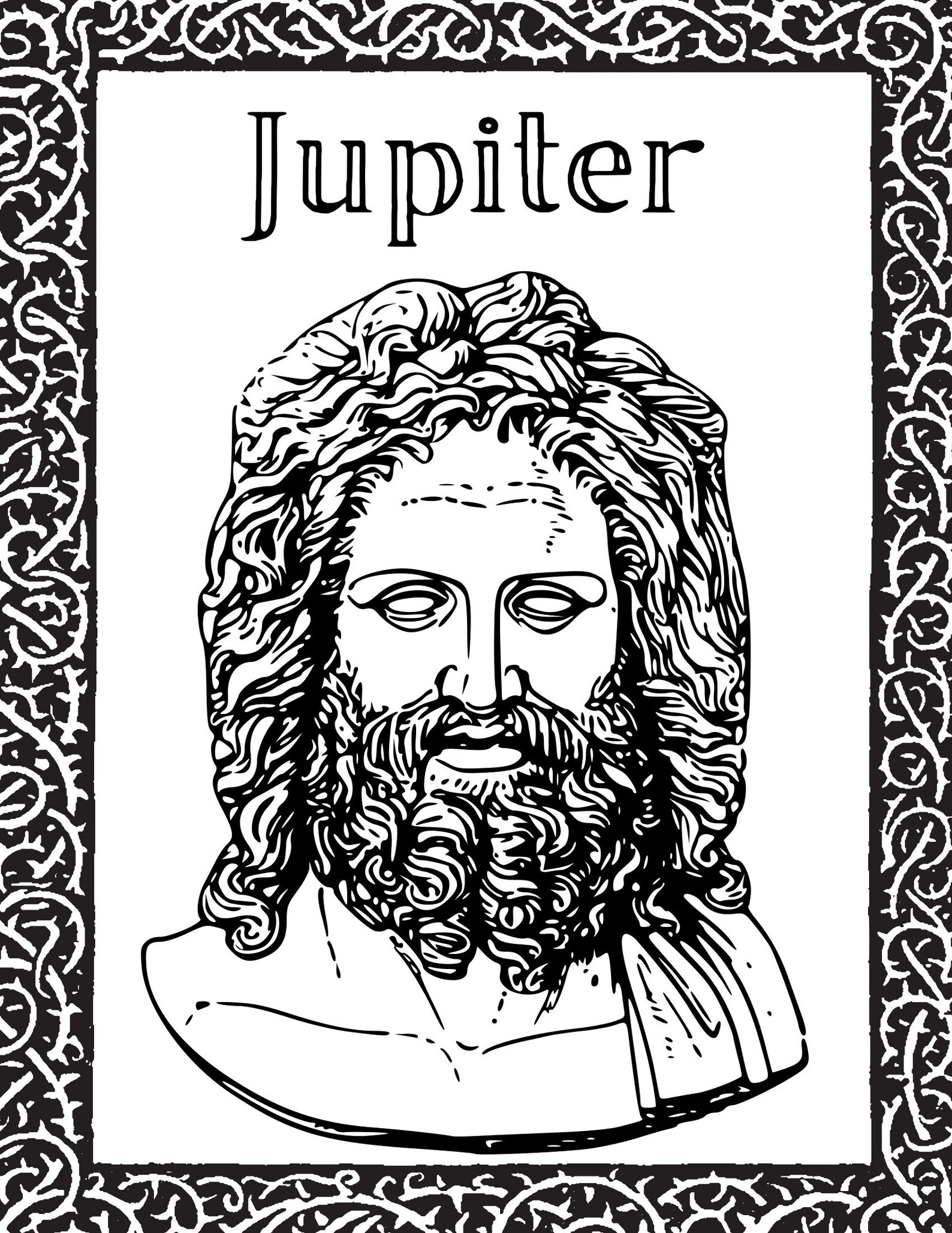 Jupiter Roman God Printable - Etsy