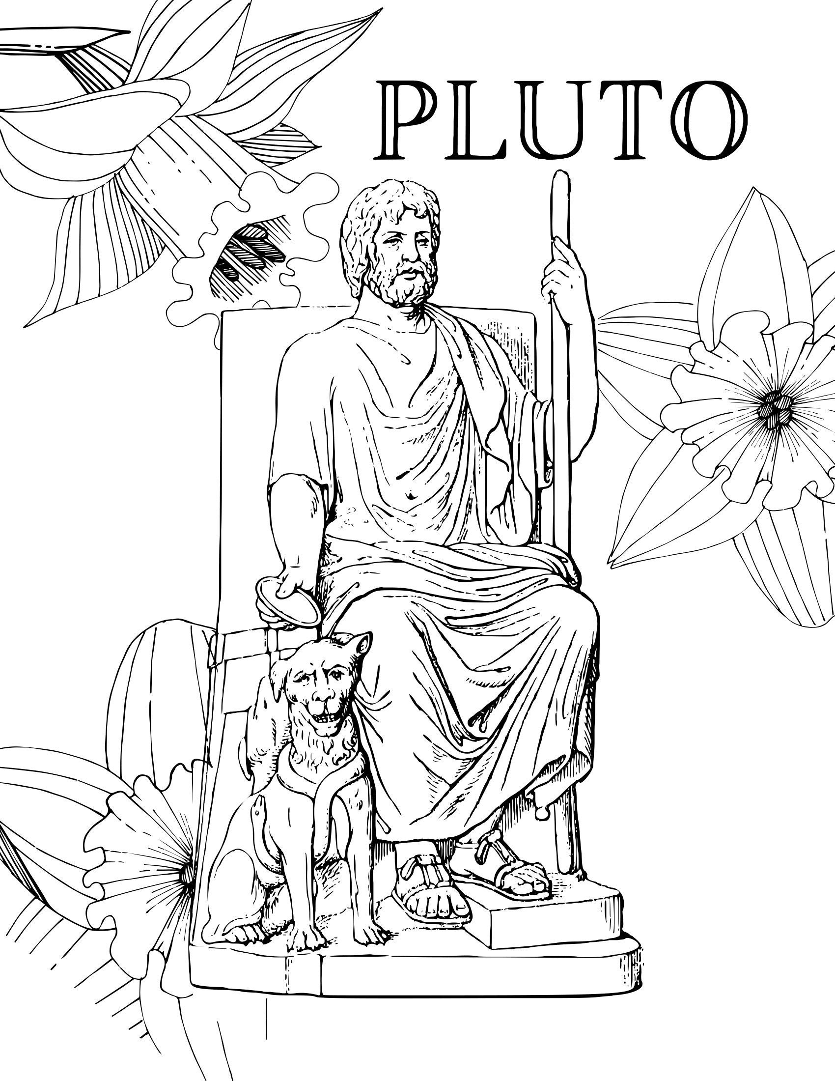 Pluto Roman God Printable - Etsy