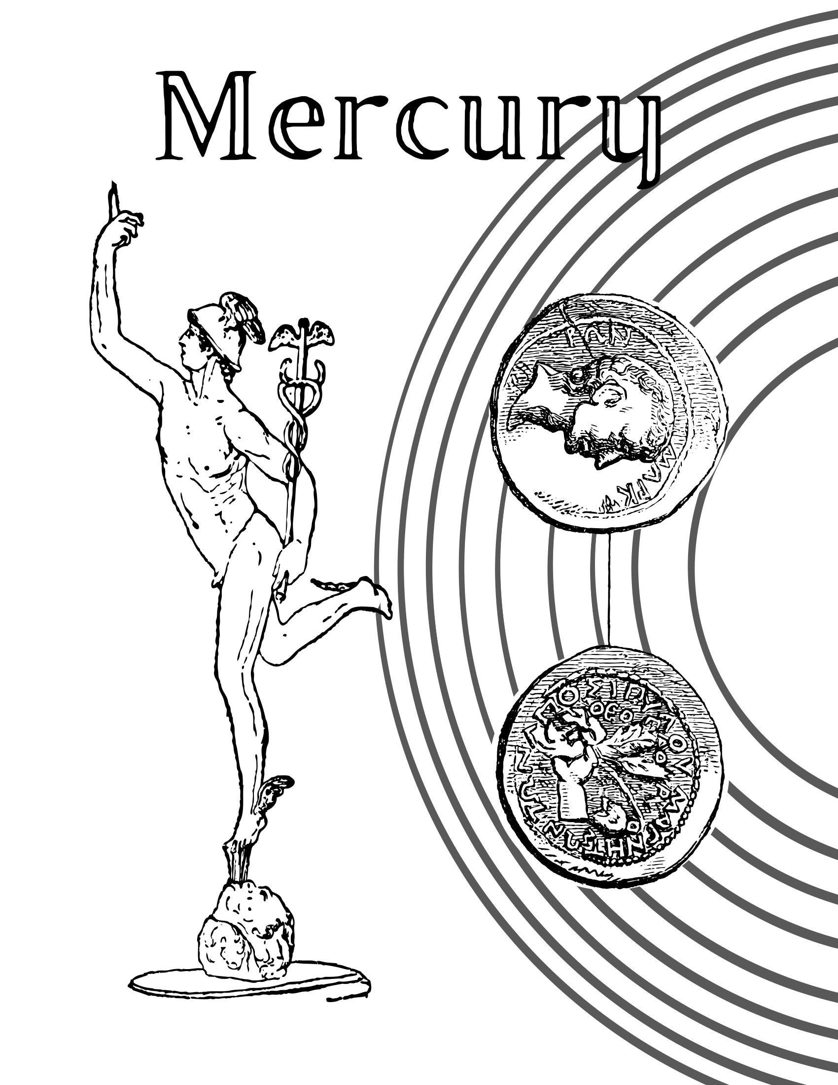 Mercury hermes Roman God Printable - Etsy