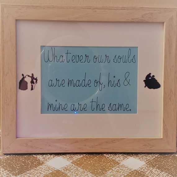 Framed Quote Art From Wuthering Heights the Novel Framed | Etsy