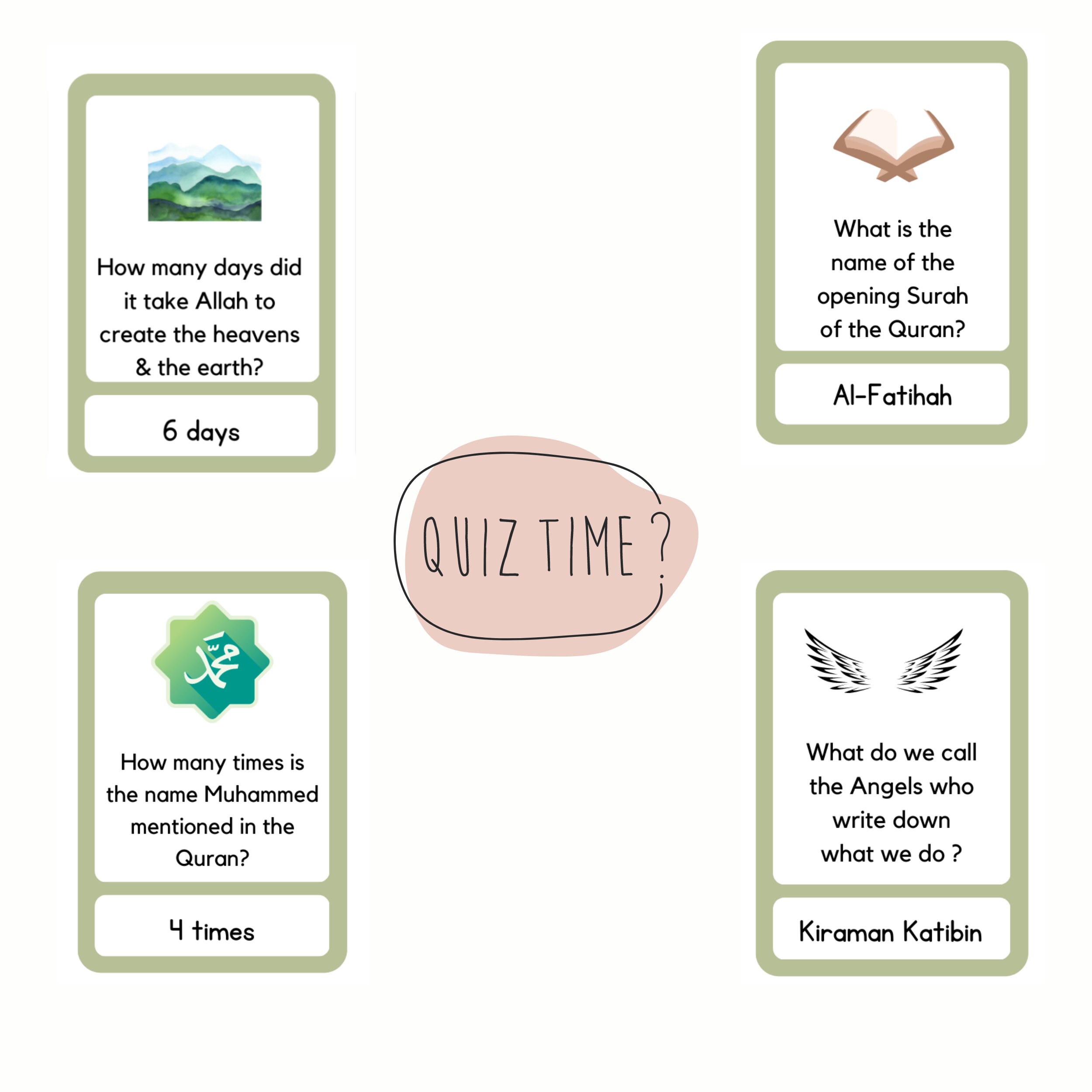 Kids Islamic Trivia, Printable Islamic Trivia, Islamic Quiz, Muslim ...