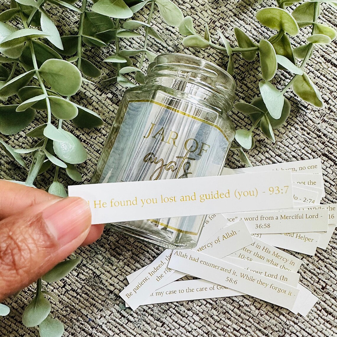 Digital Print - Jar of Quran Ayat, Islamic Reminders, Ramadan, Eid Gift ...