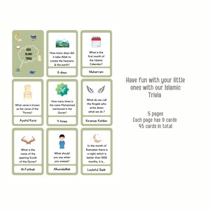 Kids Islamic Trivia, Printable Islamic Trivia, Islamic Quiz, Muslim ...