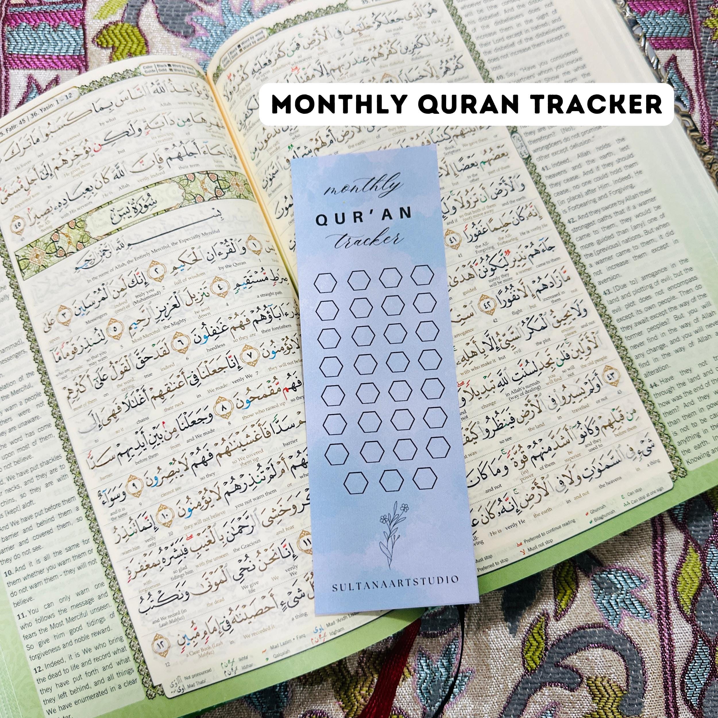 Printable Quran Tracker, Surah Tracker, Juzz Tracker, Surah Names ...