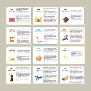 Prophets in Islam Cards for Kids, Prophets Flashcards, Prophets in ...