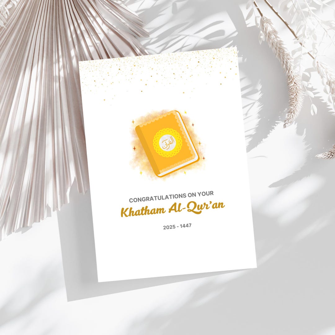 Congratulations on Completion of Khatam E Quran Quran Khatim Card ...