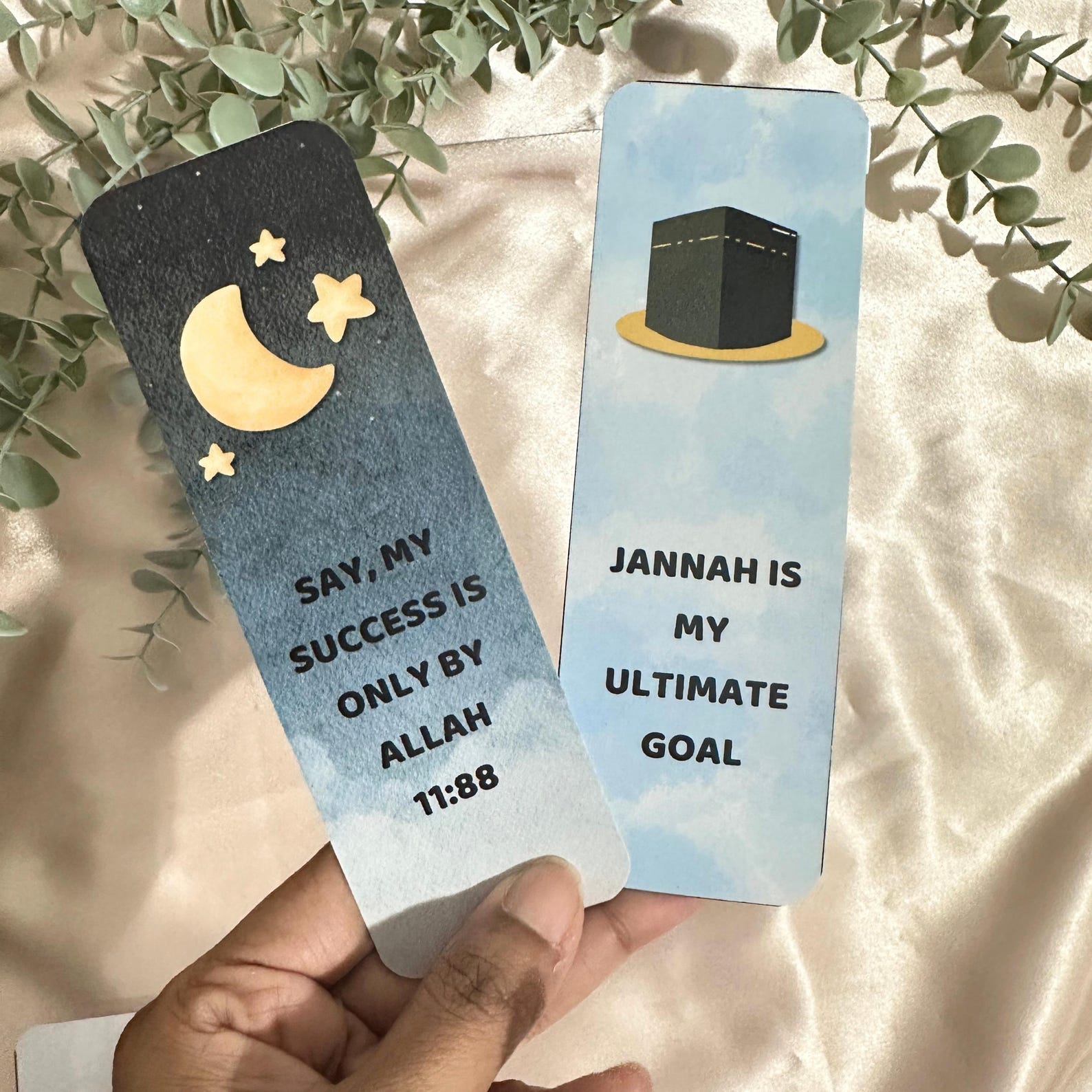 Islamic Bookmarks, Cute Islamic Illustrated Bookmark, Quran Verse ...