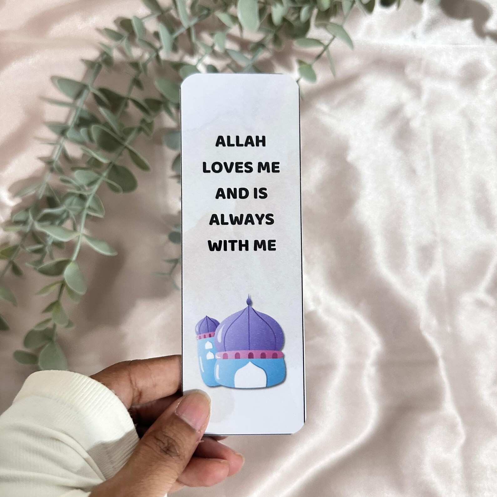 Islamic Bookmarks, Cute Islamic Illustrated Bookmark, Quran Verse ...