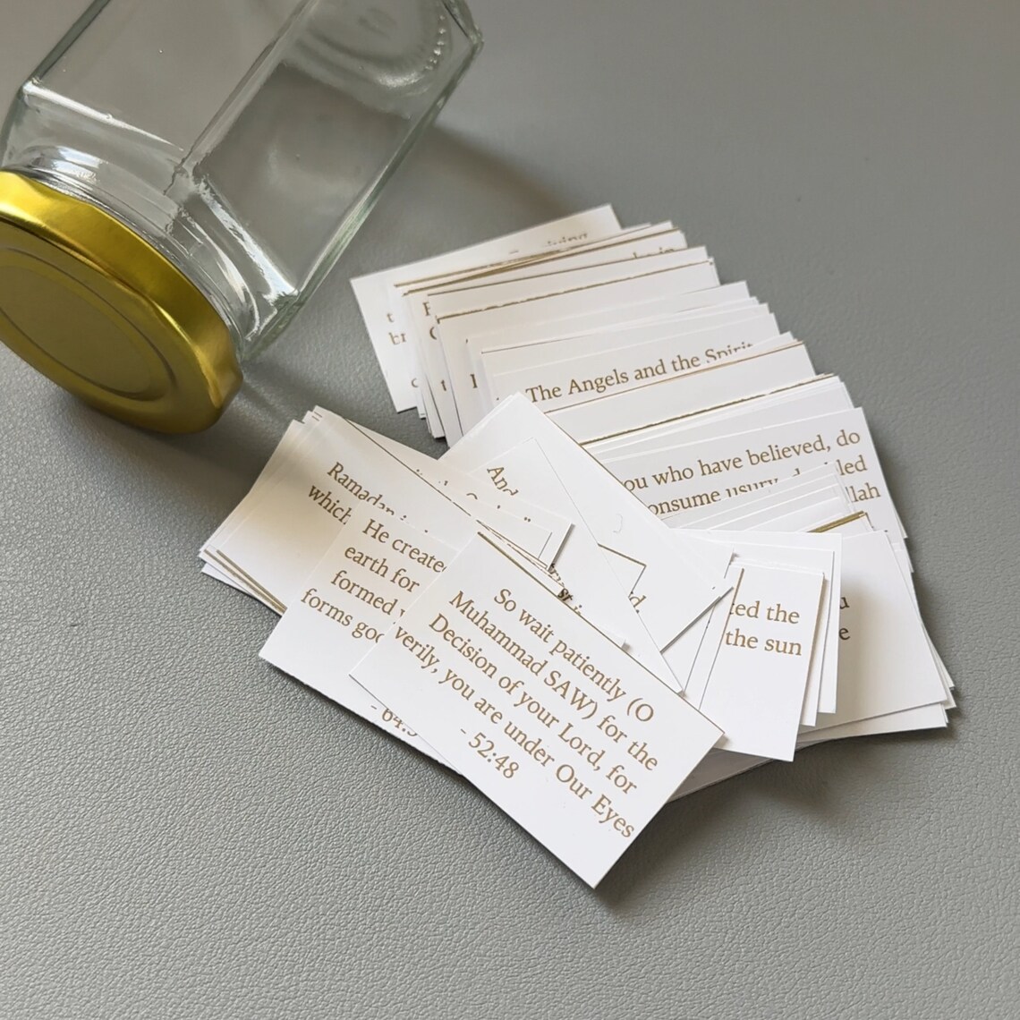 Digital Print - Jar of Quran Ayat, Islamic Reminders, Ramadan, Eid Gift ...