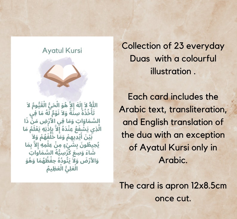 Children's Dua Cards, Digital Printable, Everyday Dua Set, Dua Book ...