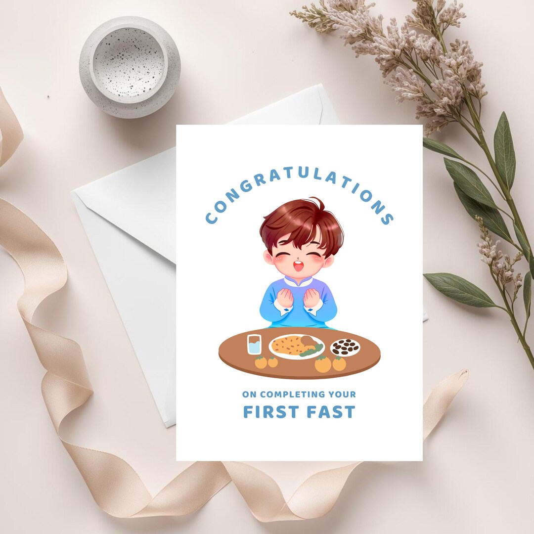 Congratulations of Your First Card, Ramadan Kids, First Roza (physical ...