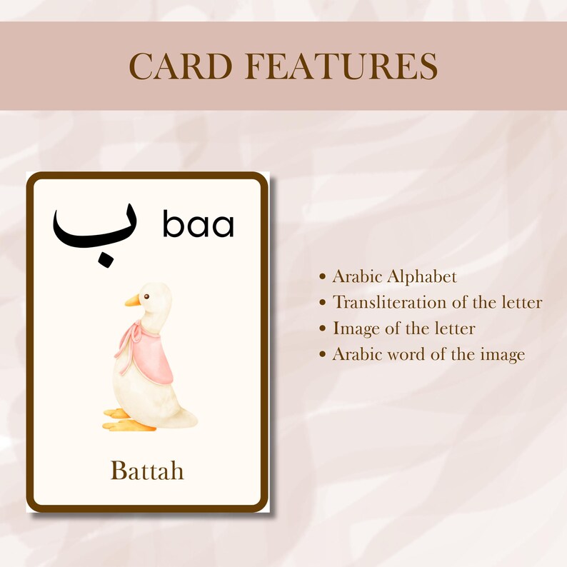 Printable Arabic Alphabet Flashcards: Islamic Learning for Muslim ...