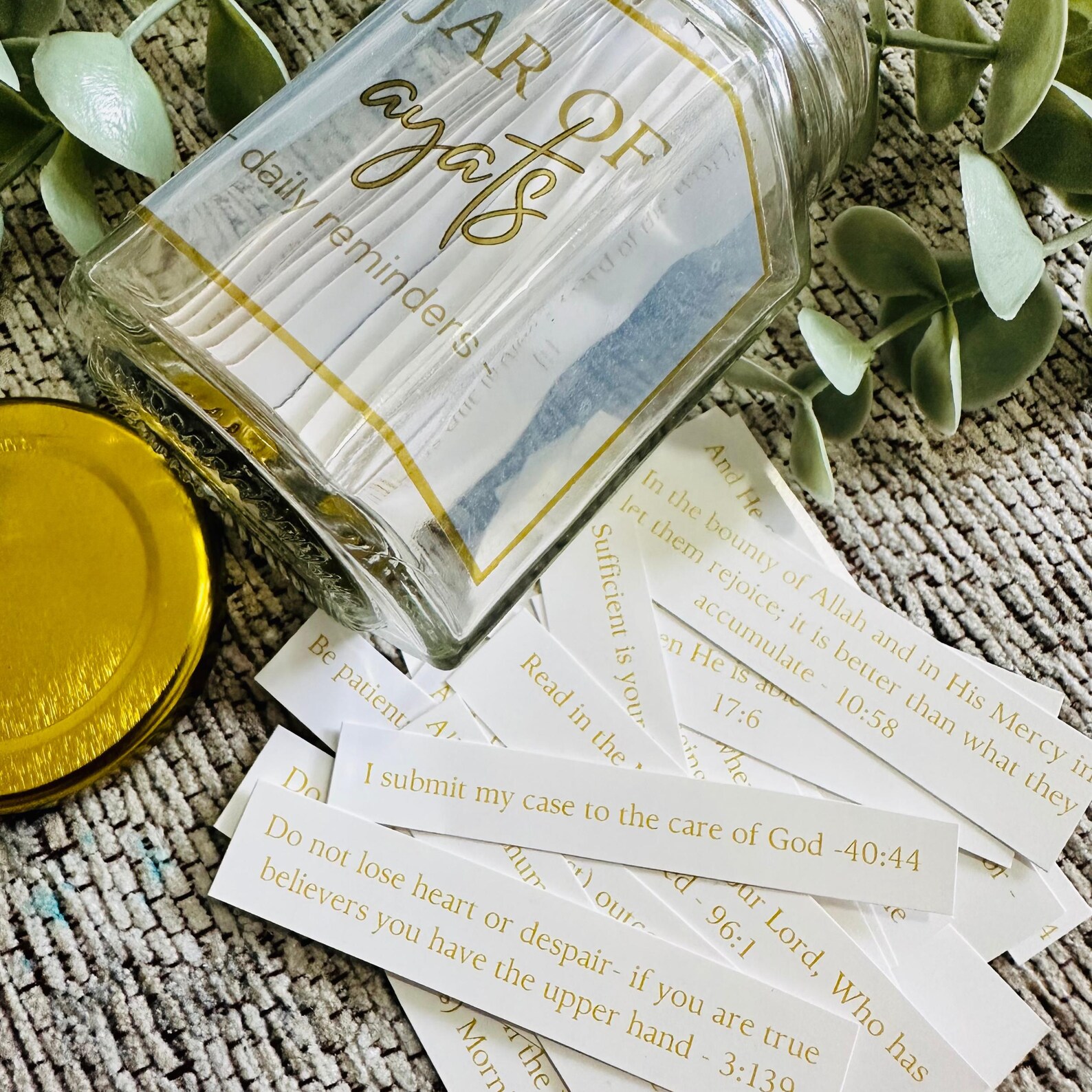 Digital Print - Jar of Quran Ayat, Islamic Reminders, Ramadan, Eid Gift ...