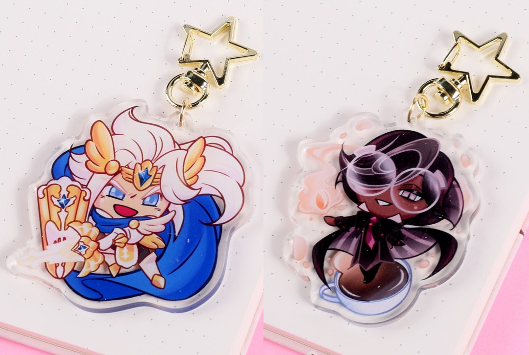 Cookie Run Inspired Espressoleine Acrylic Anime Keychains - Etsy