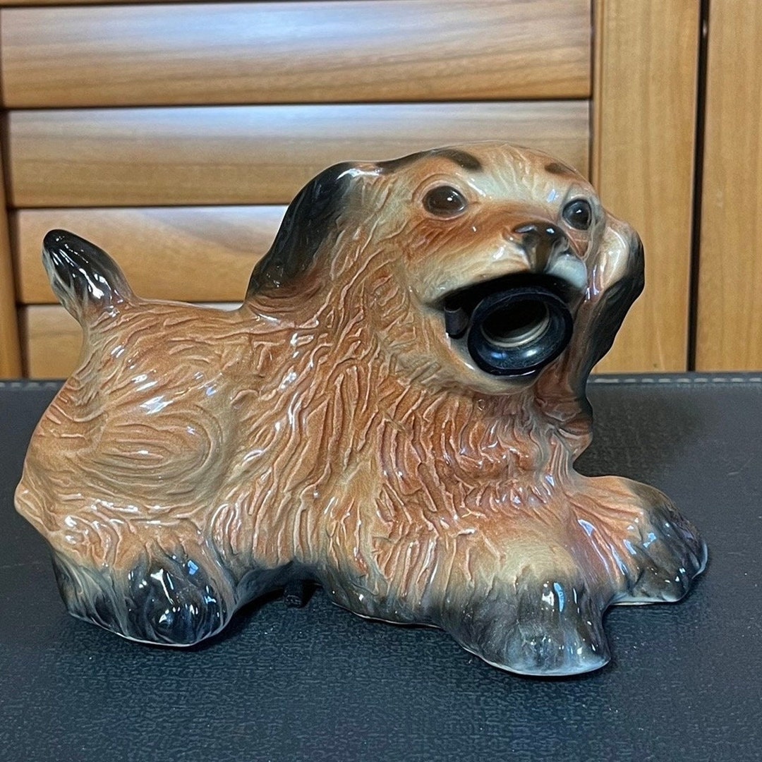 Vintage 50s Ceramic Cocker Spaniel TV Lamp - Etsy