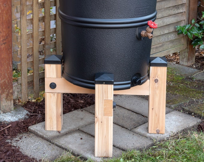 PLANS - Double Rain Barrel Stand - Etsy