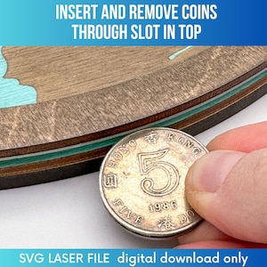 Travel Coin Holder Laser File, International Coin Collection Wall ...