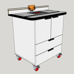 Router Table Cabinet Woodworking Plans | Build Plans for DIY Router ...