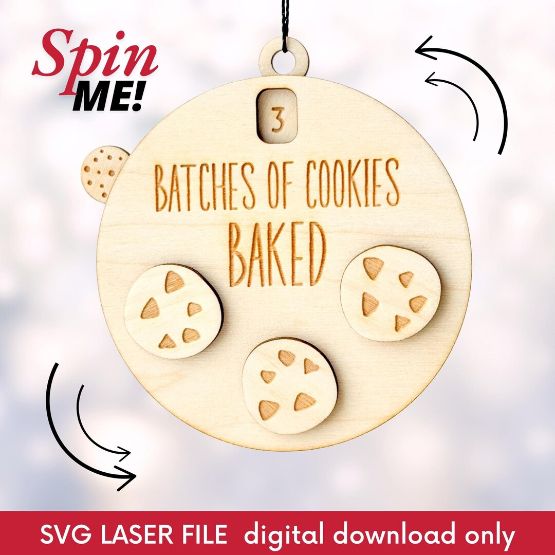 Christmas Cookie Counter Ornament Laser Cut Files, Grandma Cookies ...