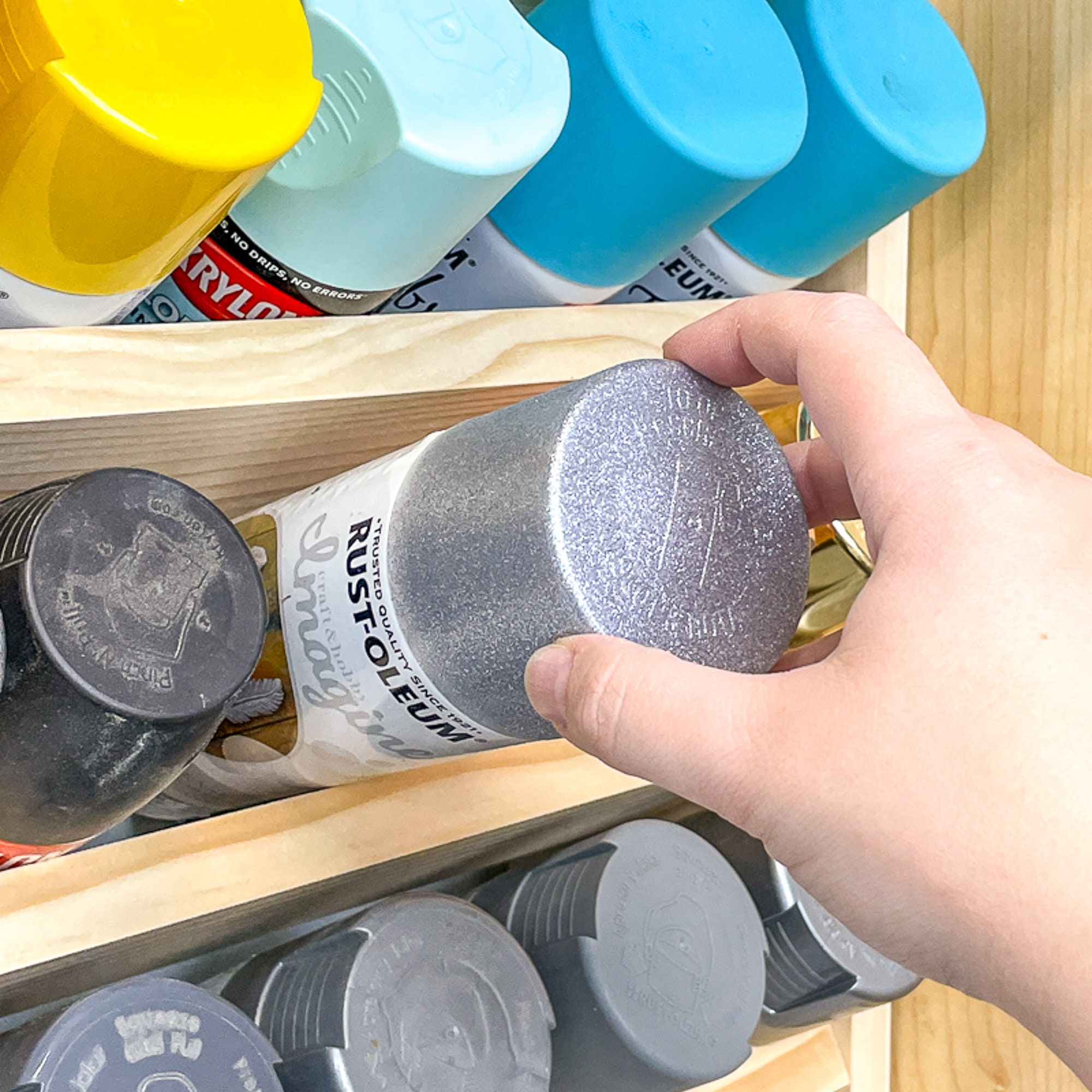 Spray Paint Storage Woodworking Plans, Build Plans for Spray Can Rack ...