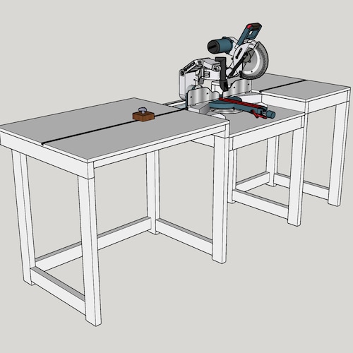 Miter Saw Station PLANS Foldable Adjustable Miter Saw Stand - Etsy