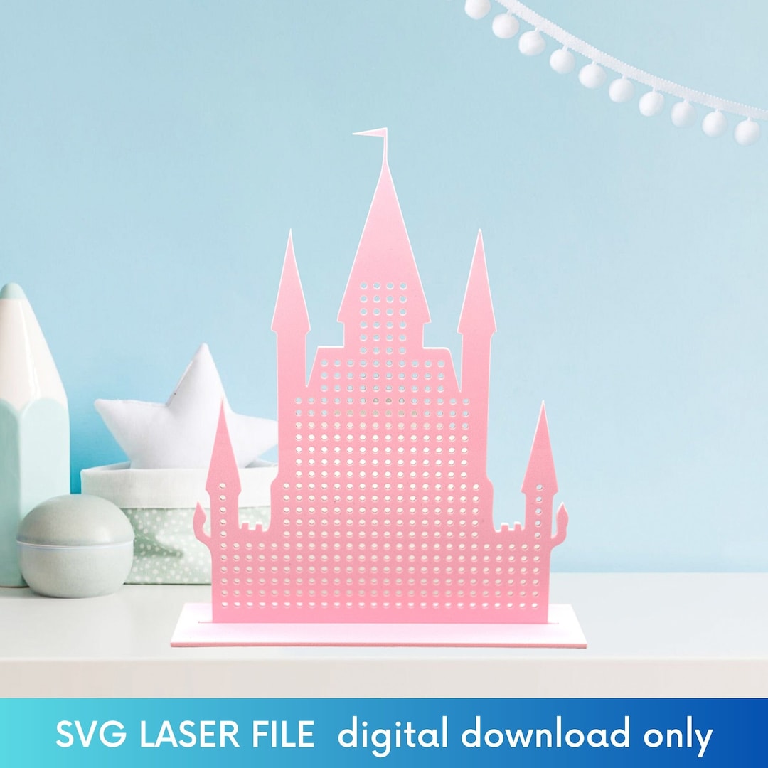 Fairy Tale Castle Enamel Pin Board Laser Cut Files, SVG Laser File for ...