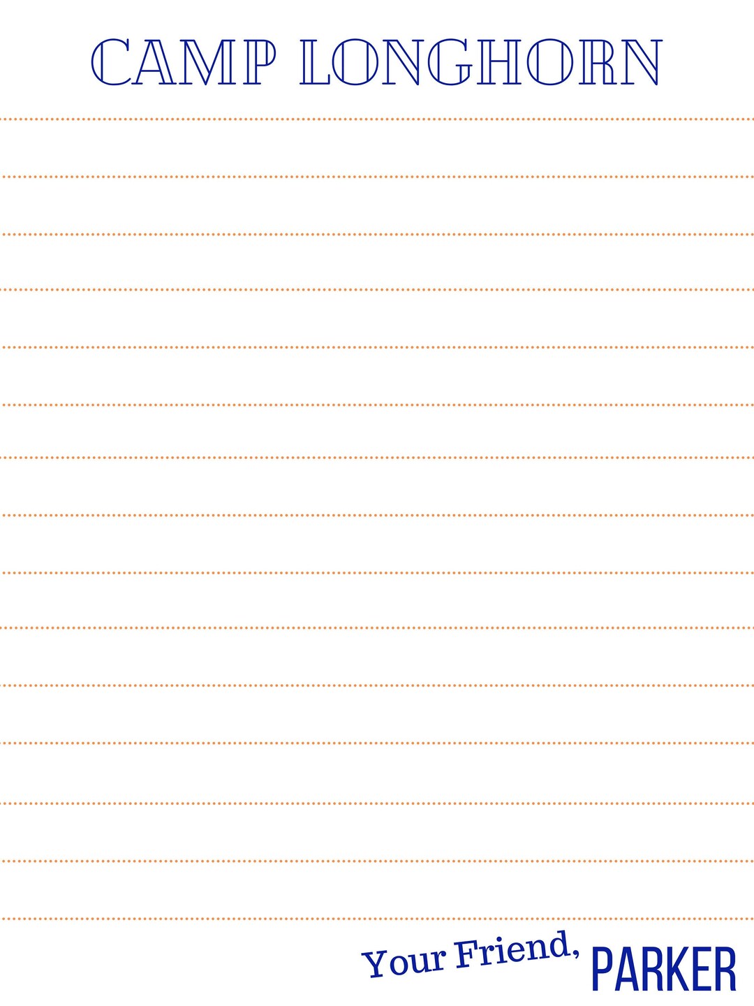 Camp Longhorn Stationery Notepad Set of 2 - Etsy