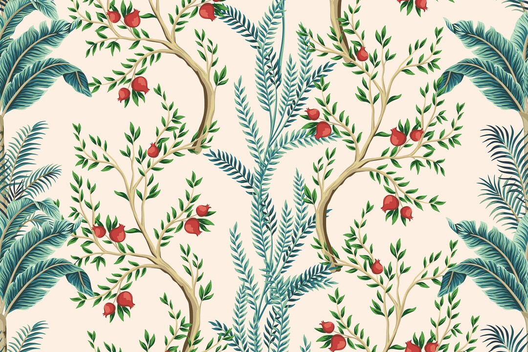 Printable Pomegranate Parade Paper Placemats (digital Download) - Etsy
