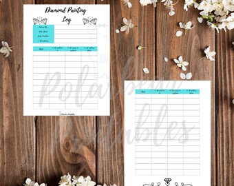 Diamond Painting Log | Etsy