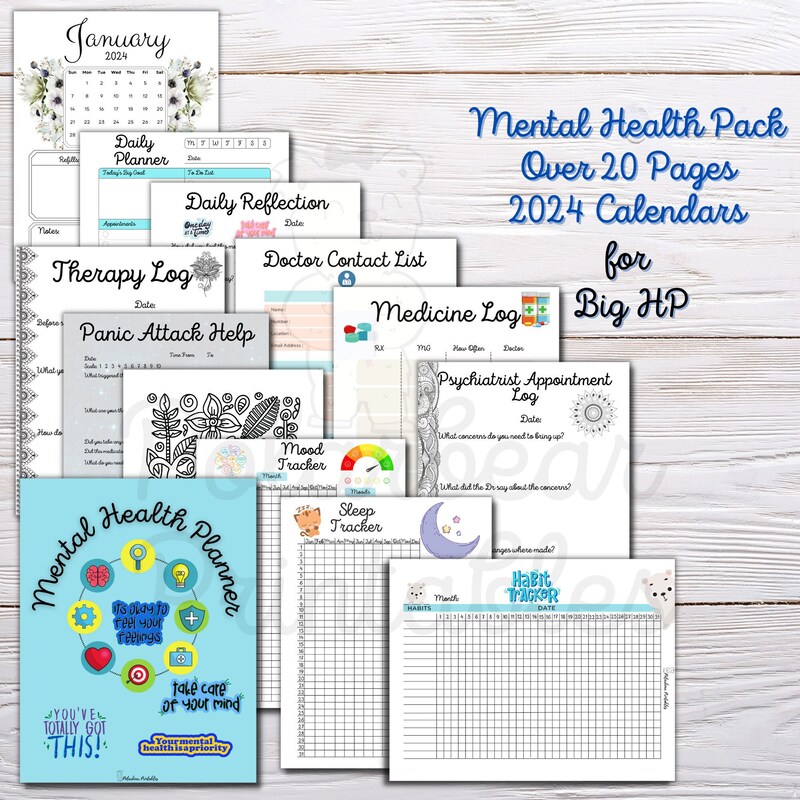 Mental Health Planner - Etsy