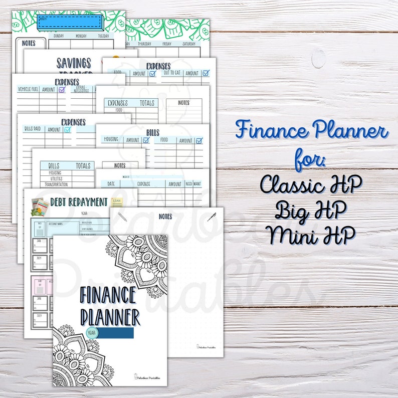 Finance Planner, Budget Planner, Printable Planner, Happy Planner ...