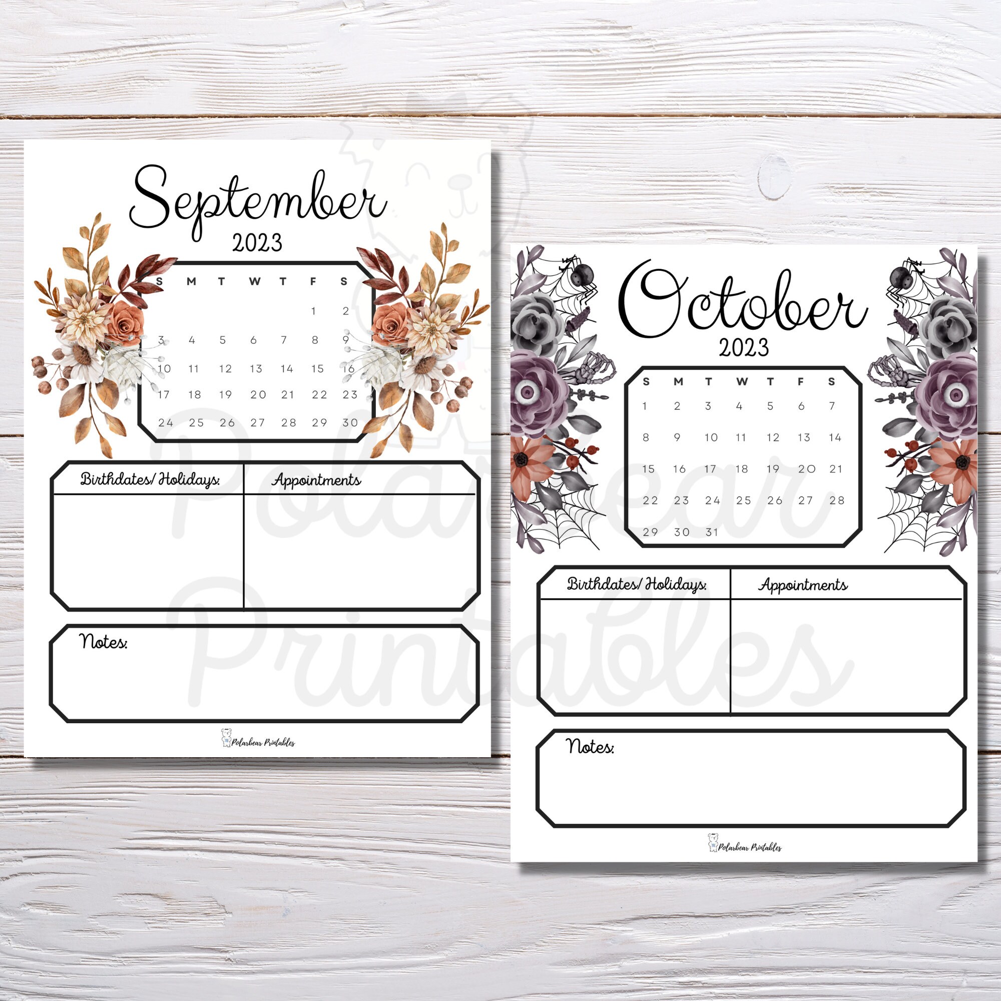 Printable 2023 Month Overview Classic Happy Planner Planner - Etsy