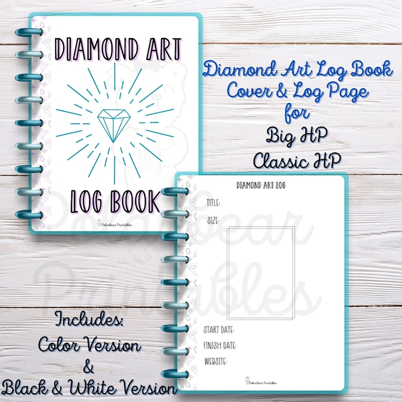 Diamond Art Log Book, Printable, PDF Log Book, Classic HP, Big HP ...