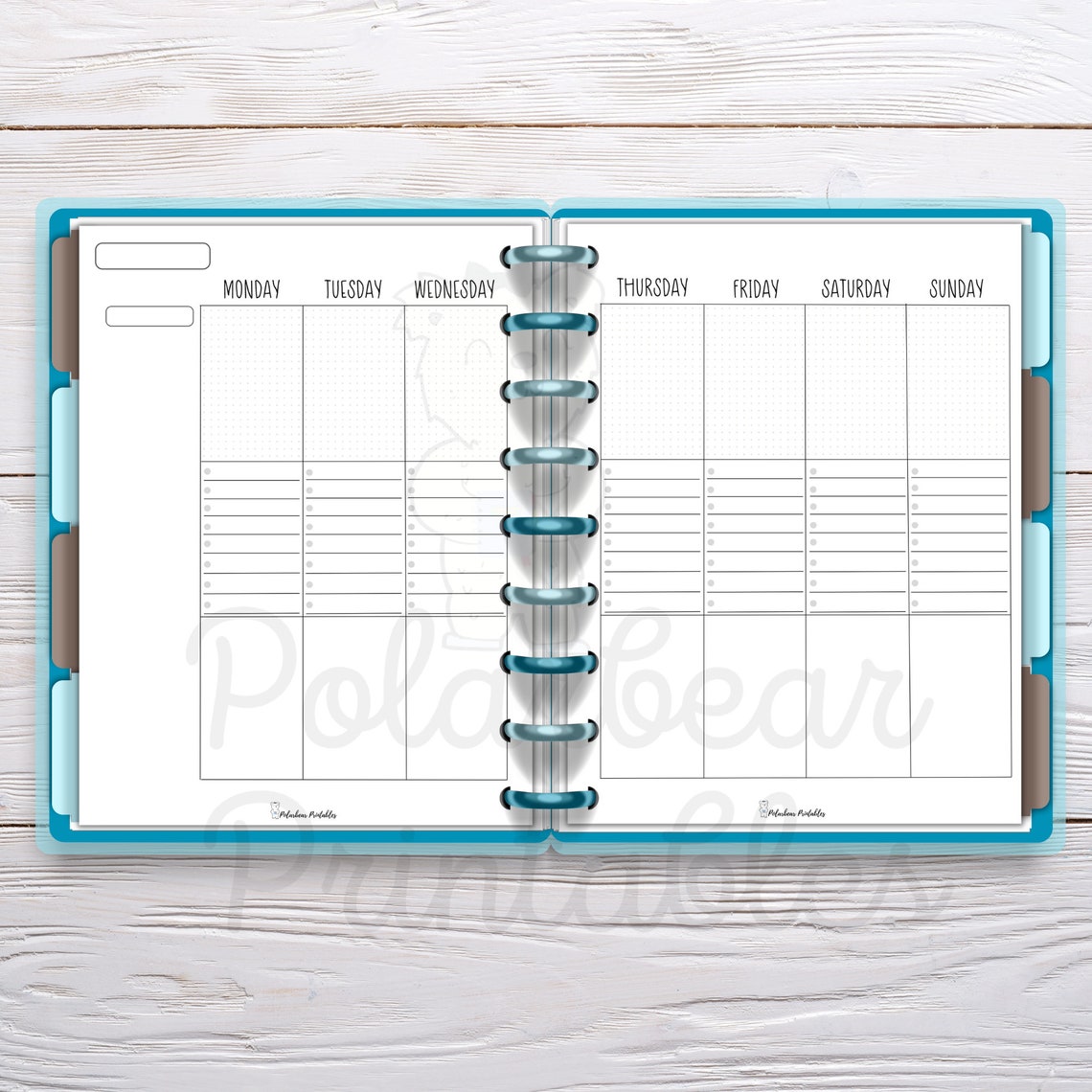 Happy Planner Classic, Vertical Layout, Vertical Checklist, Undated ...