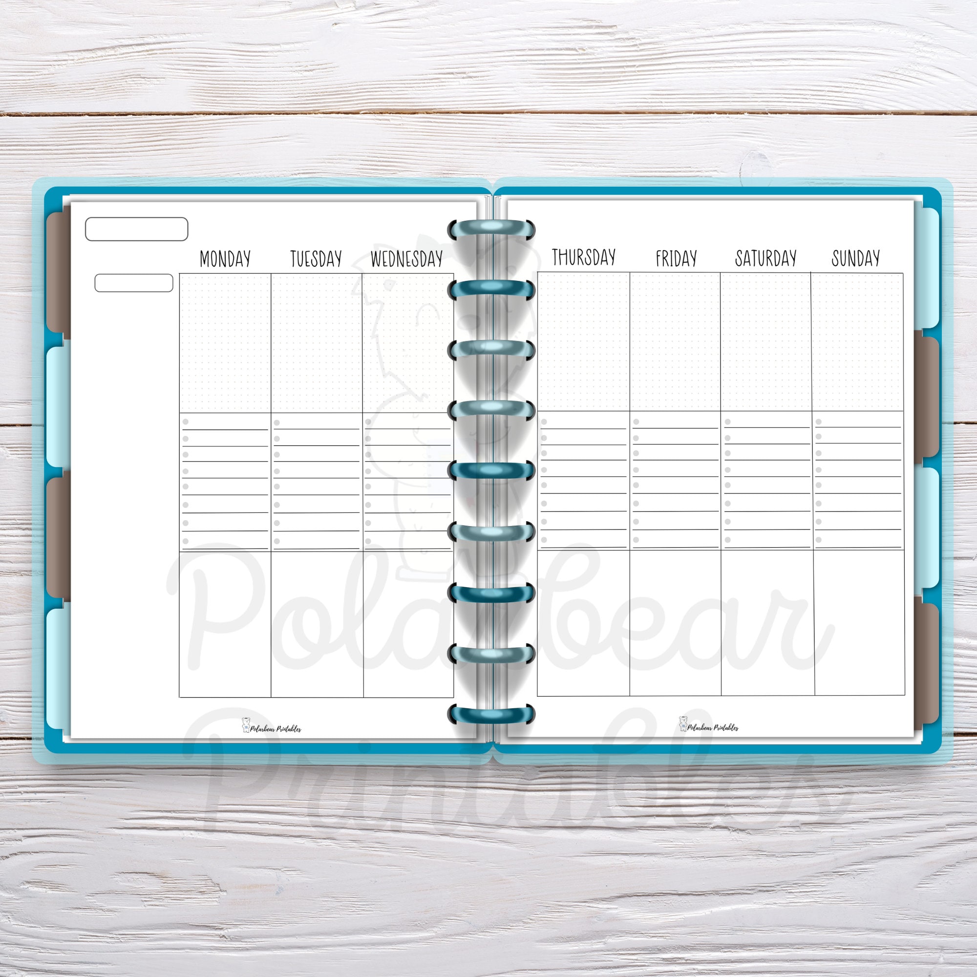 Happy Planner Classic, Vertical Layout, Vertical Checklist, Undated Planner, PDF Planner ...