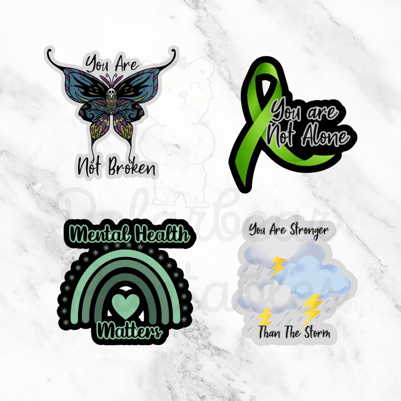 Printable, Mental Health Stickers, PNG Stickers, PDF Stickers, Print ...