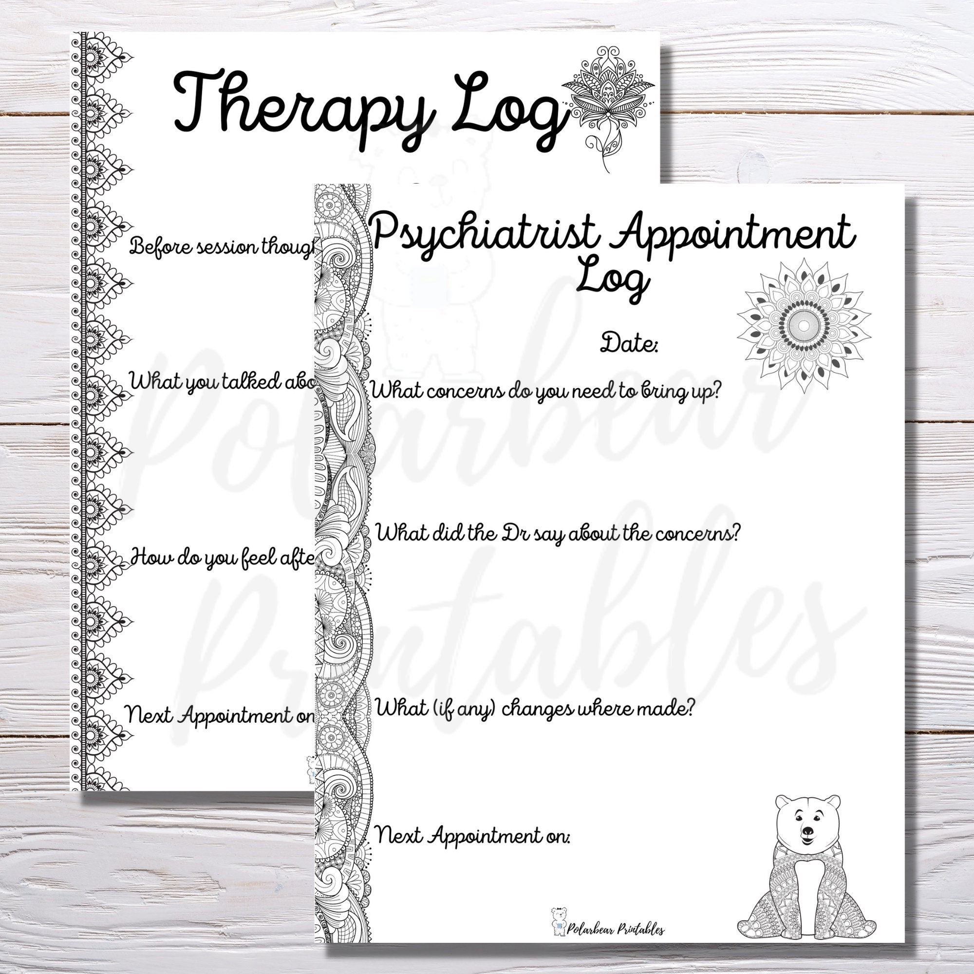 Printable Mental Health Planner Pack for Classic Happy Planner, Planner ...