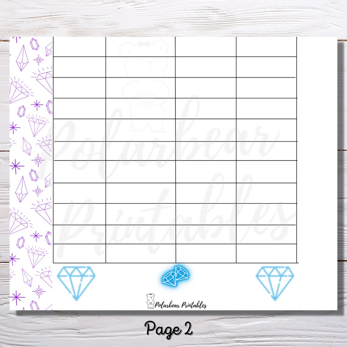 Printable Diamond Painting Log Classic Happy Planner Diamond - Etsy