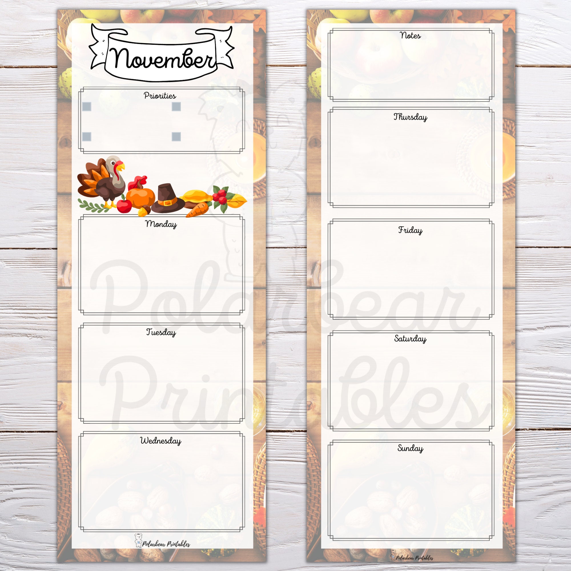 Printable Skinny Mini, Undated, Weekly, July to December, Happy Planner ...