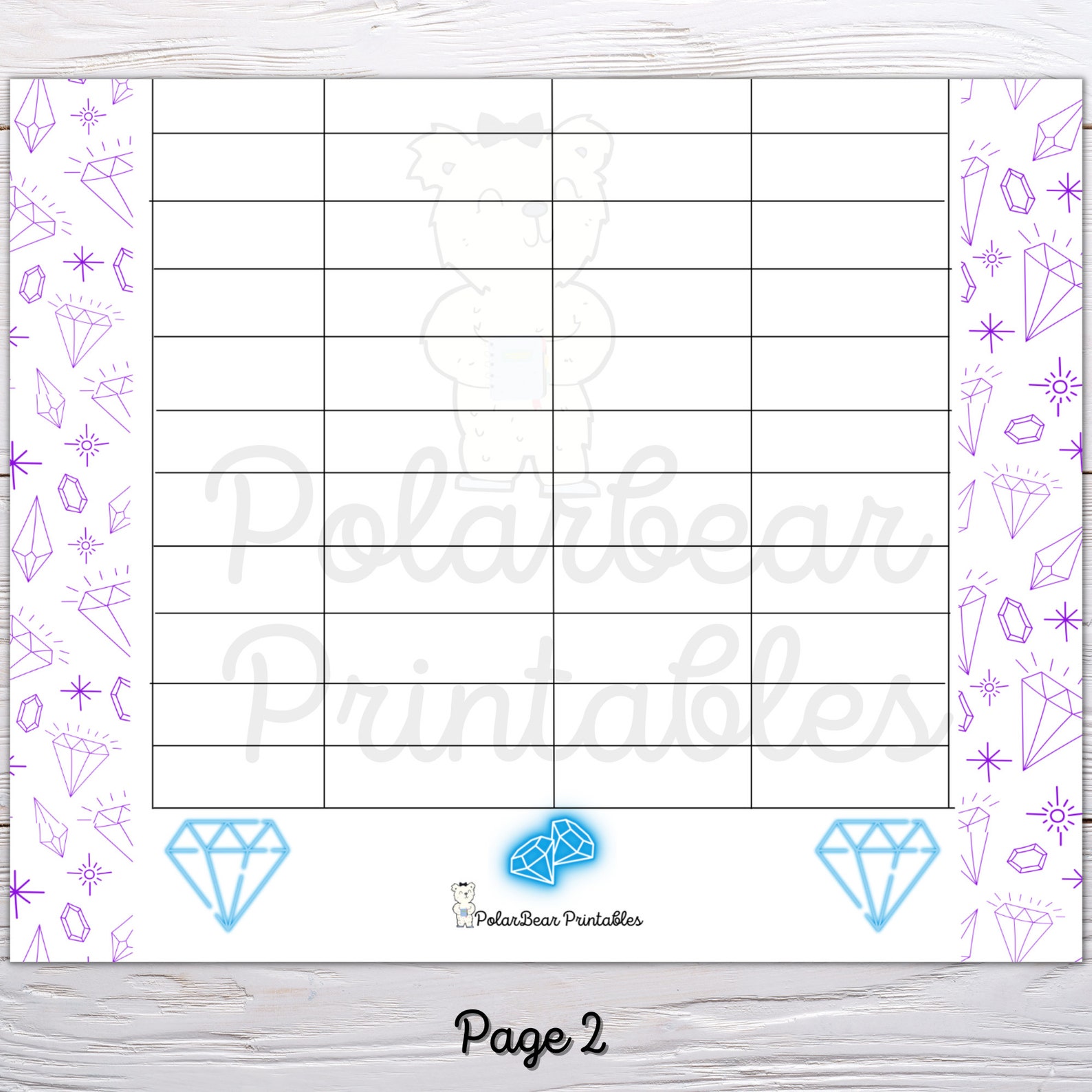 Printable Diamond Painting Log, Classic Happy Planner, Diamond Painting ...