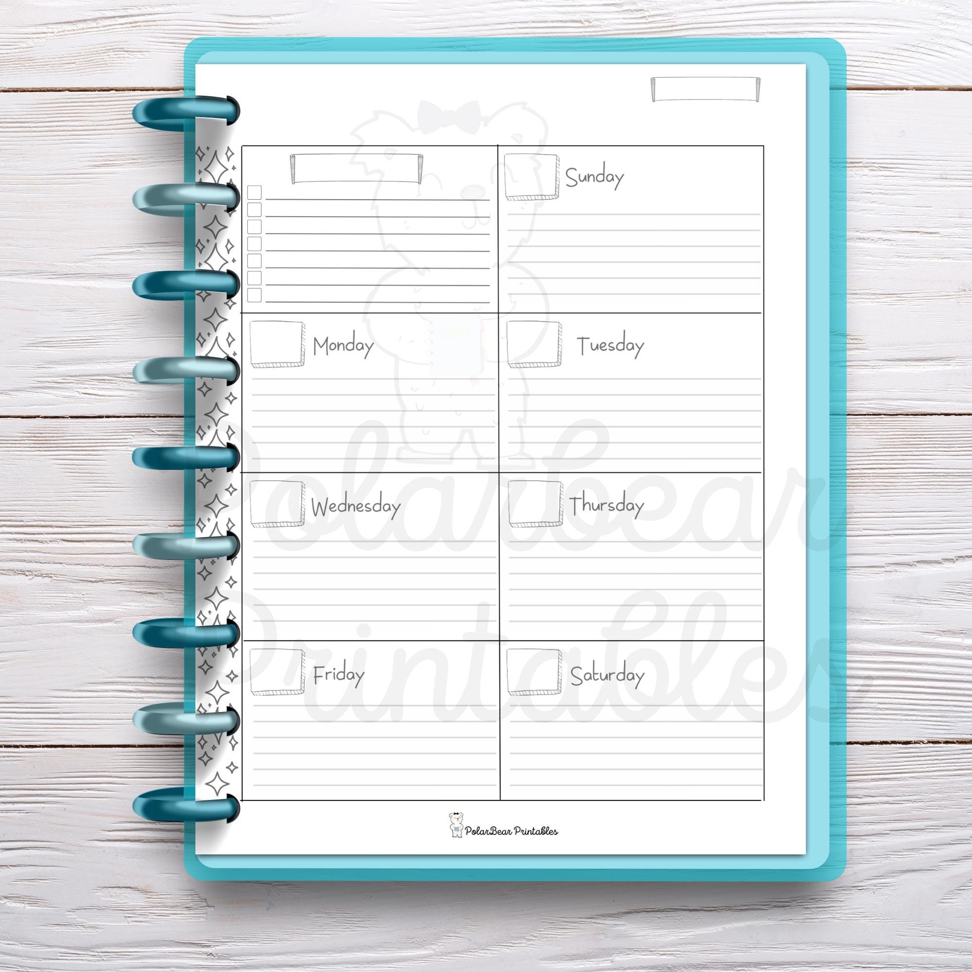 Printable, Dashboard Layout, Happy Planner Insert, Classic Hp, Mini Hp ...