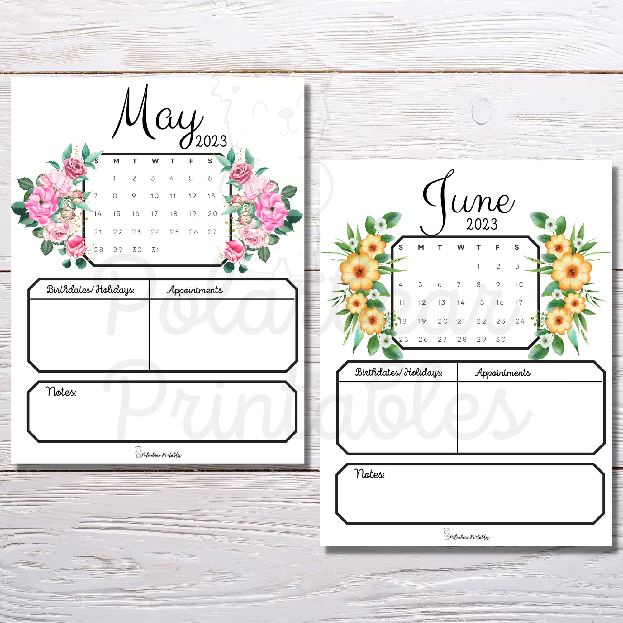 Printable 2023 Month Overview Classic Happy Planner Planner - Etsy
