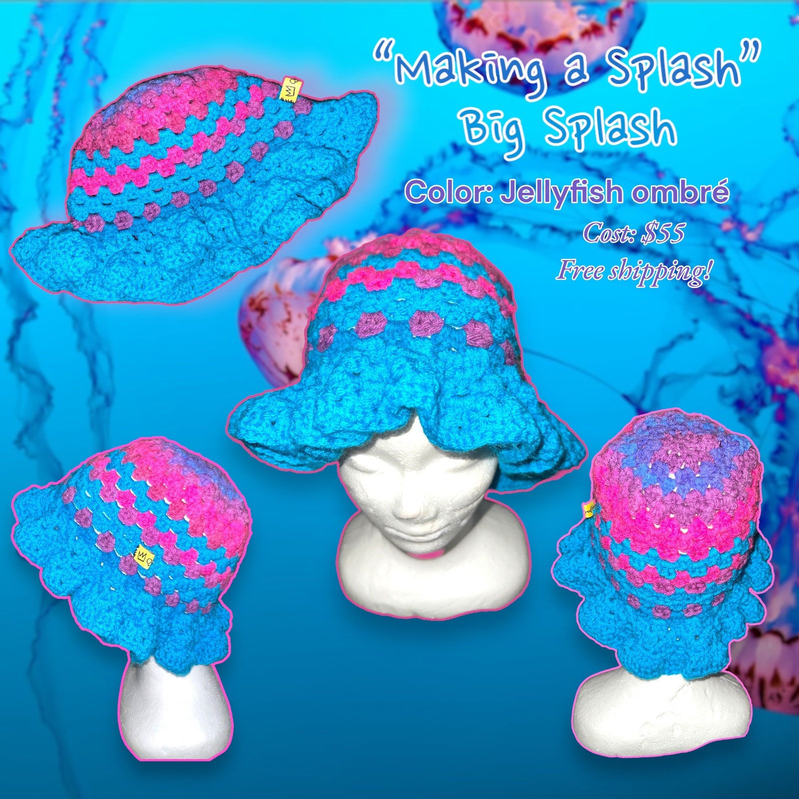 Big Splash “making a Splash” Ombré/multicolor - Etsy