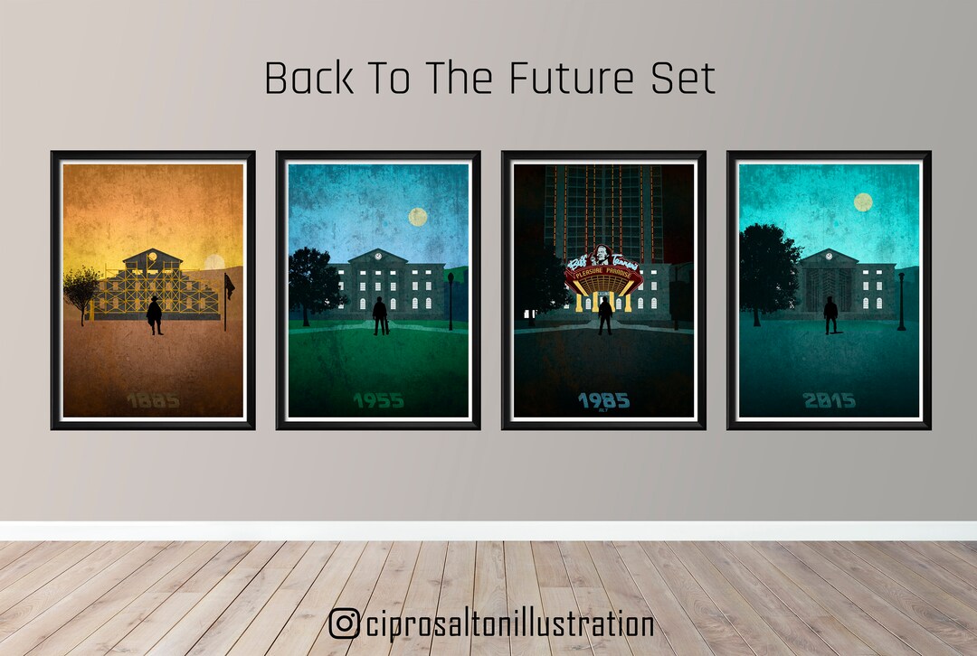 Set of 4 Back to the Future Posters - Etsy