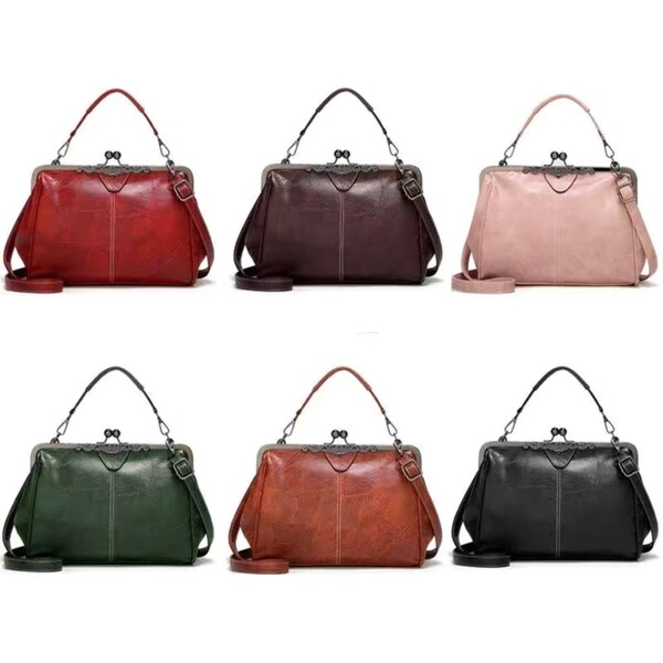 Leather Frame Purse - Etsy