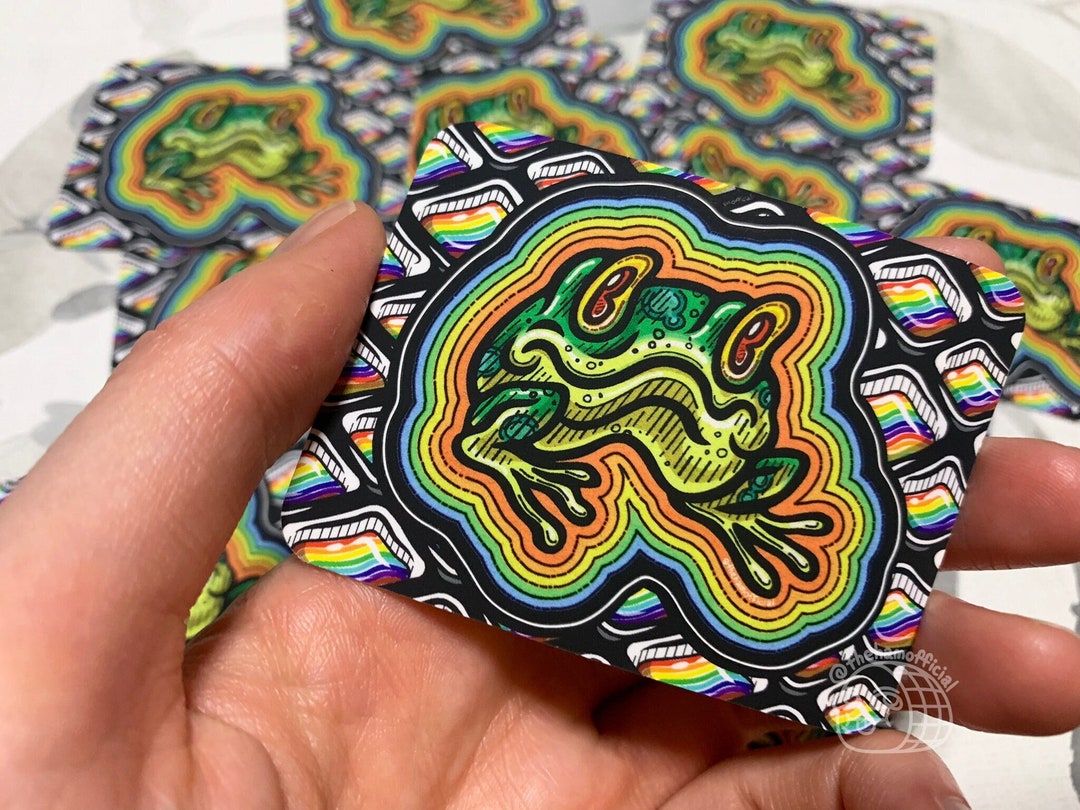 Frog Nugget Sticker by the Ham Official Kiss-cut Satin Matte Gritty ...