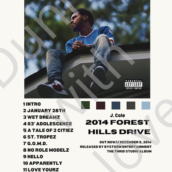 J Cole Album Poster - Etsy