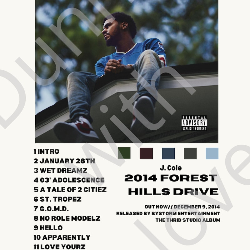 J Cole Album Poster - Etsy
