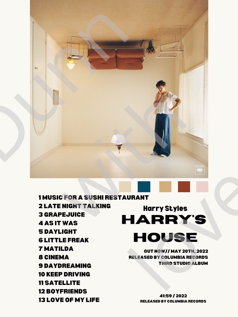 HARRY STYLES harry's House Album Cover Poster - Etsy Ireland