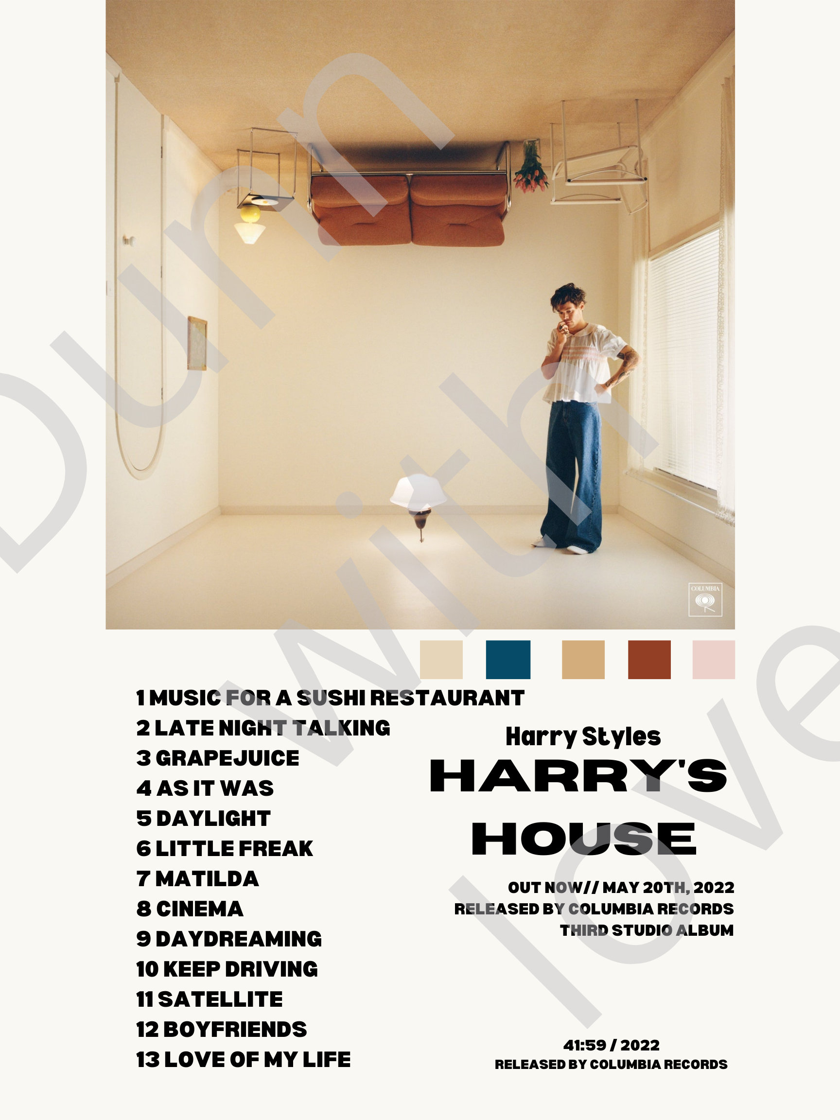 HARRY STYLES harry's House Album Cover Poster - Etsy